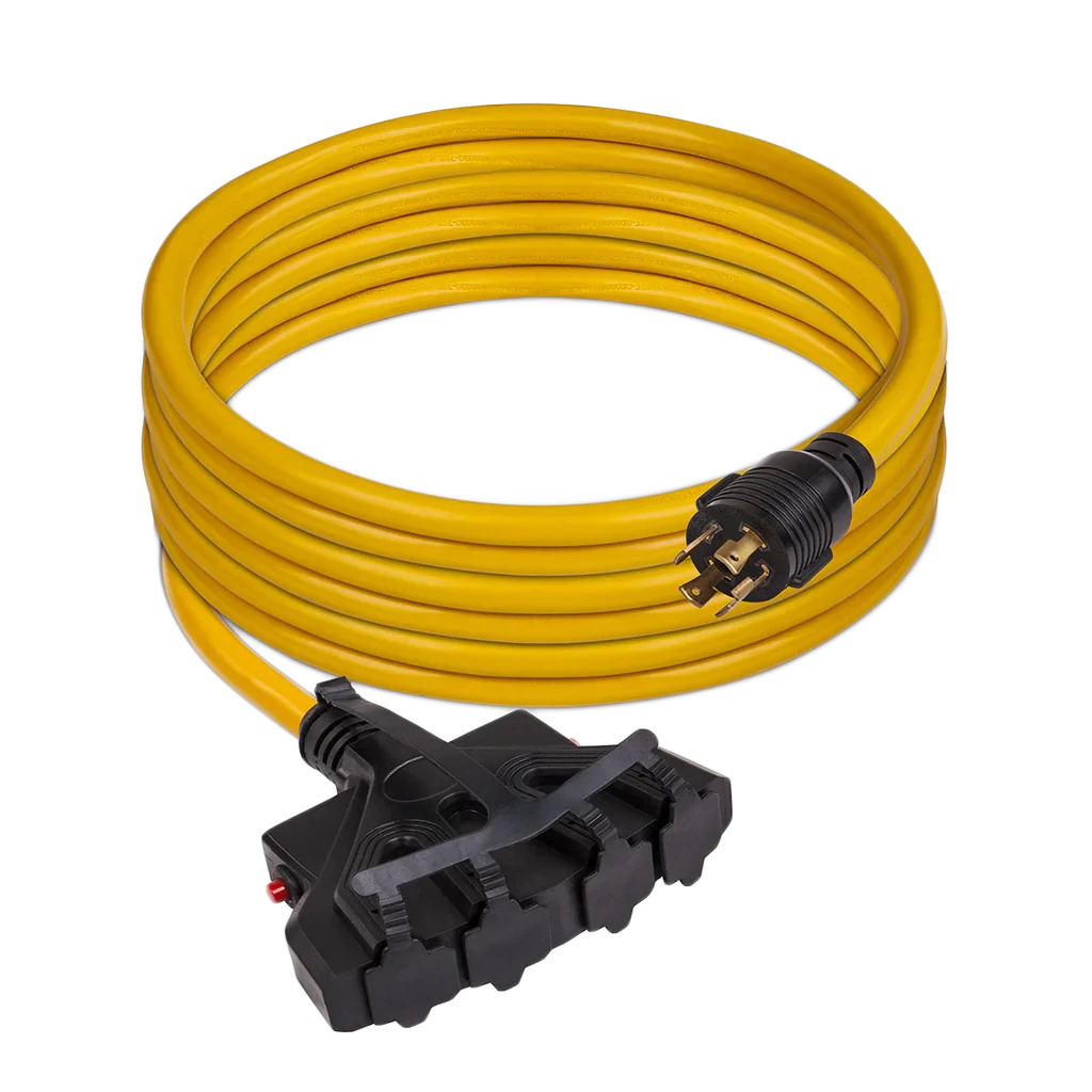 Firman 25′ L14‑30P to 4×5‑20R Heavy‑Duty Cord — Build the Power