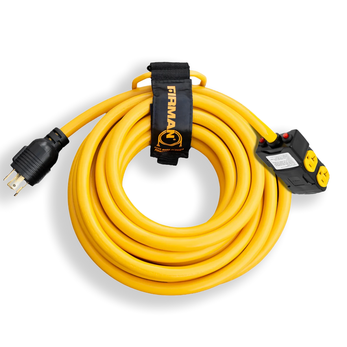 Firman Heavy Duty L14-30P to (4) 5-20R 25' Cord — Build the Power
