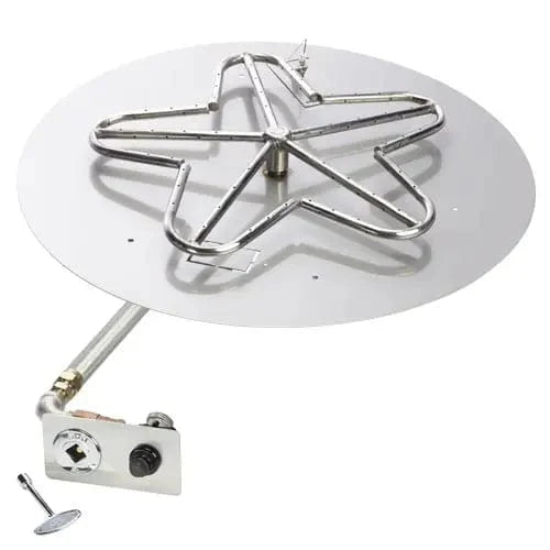 Hpc Fire 18 Round And Square Flat Fire Pit Insert Push Button Ignitio