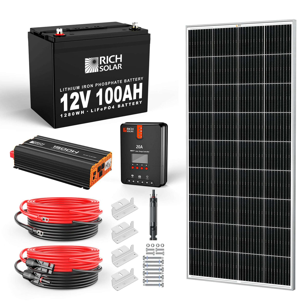 Rich Solar 200 Watt Complete Solar Kit — Build the Power