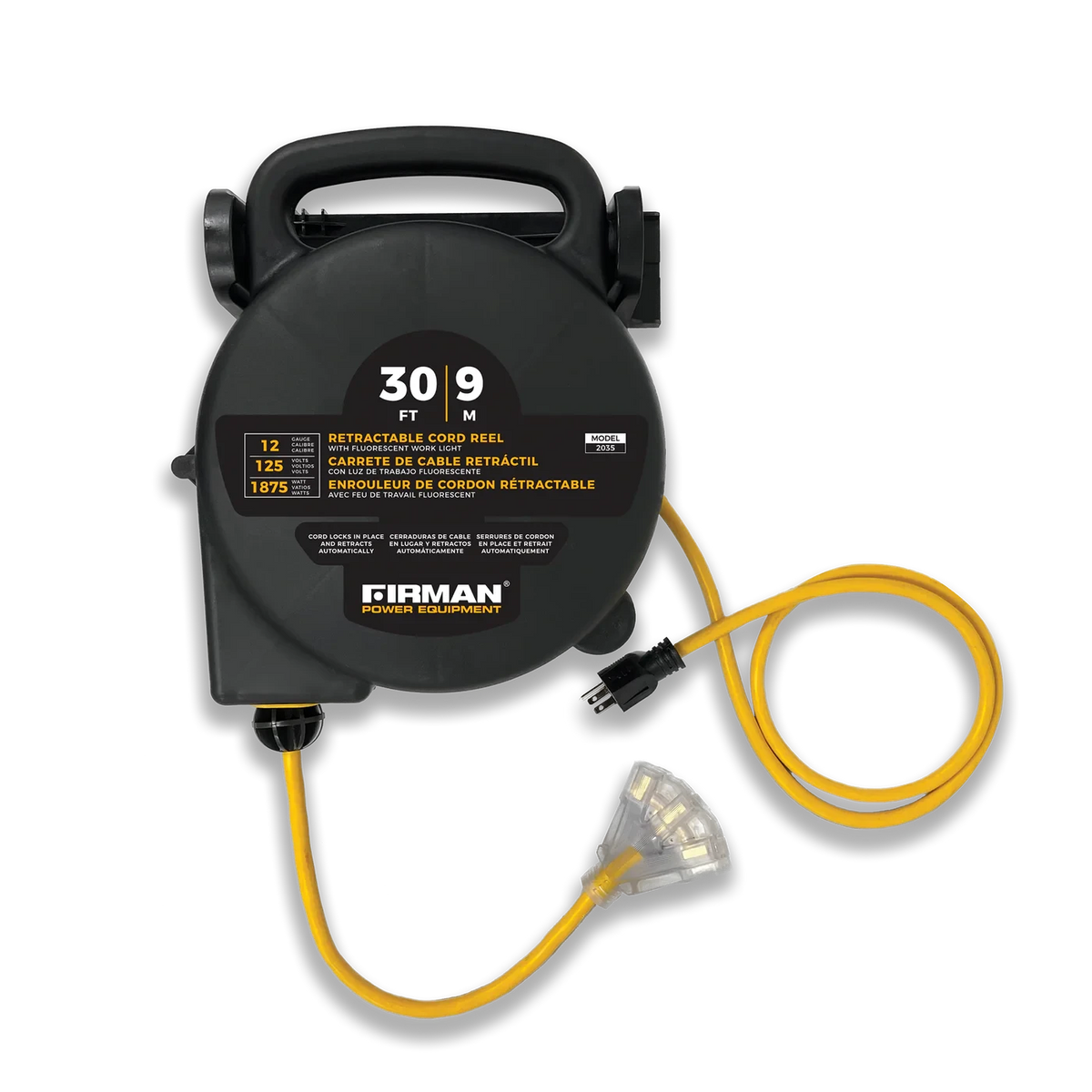 Firman Retractable Extension Cord Reel – Heavy Duty — Build the Power