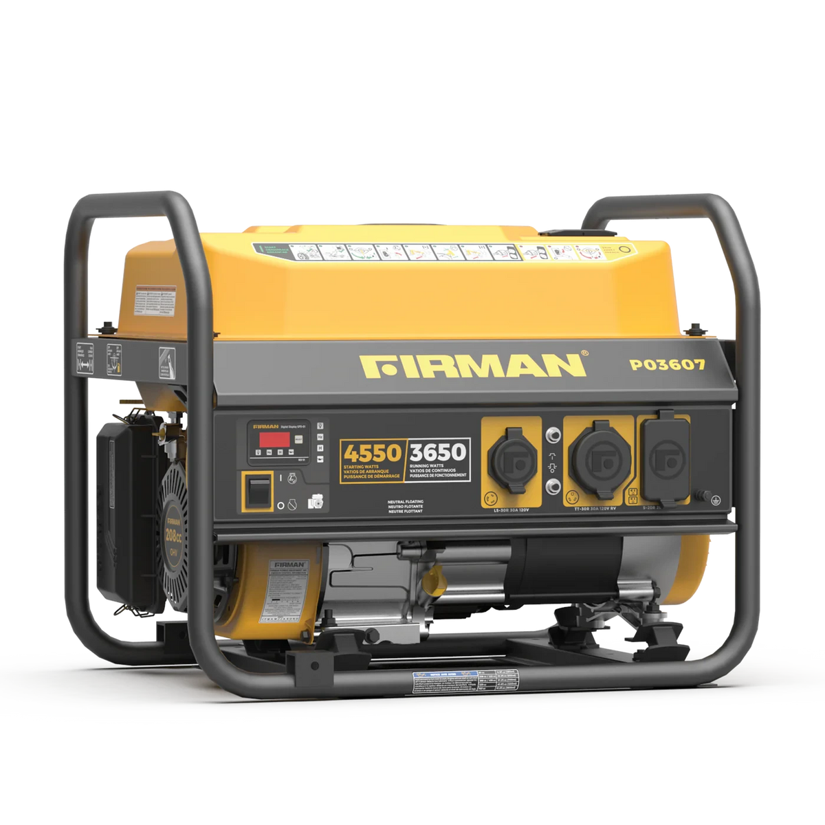 Firman Gas Portable Generator 4550W Recoil Start — Build the Power