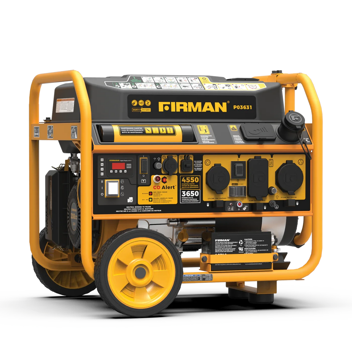 Firman 4550W Gas Generator – Remote Start & CO Alert — Build the Power