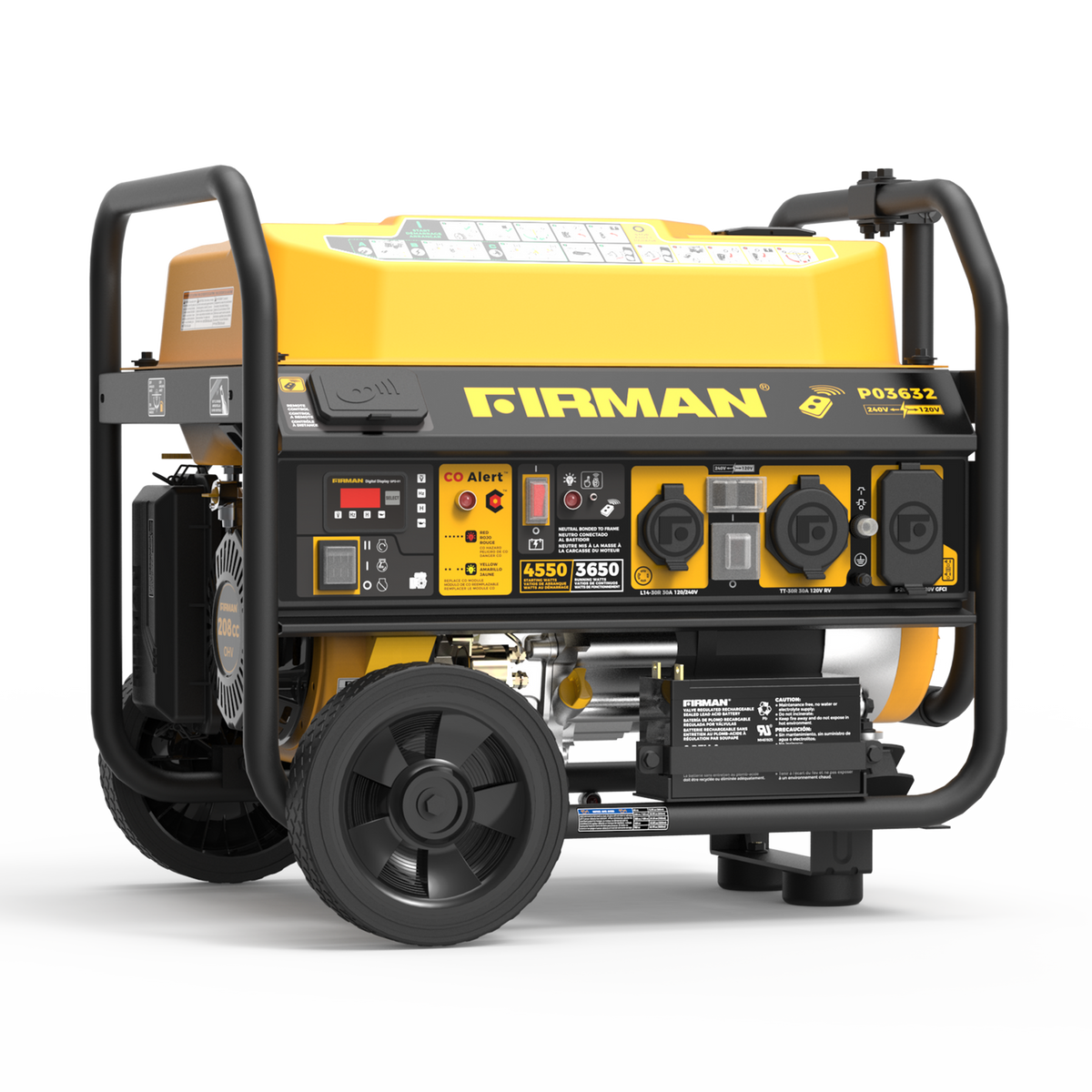 Firman 4550W Gas Generator – Remote Start, CO Alert — Build the Power