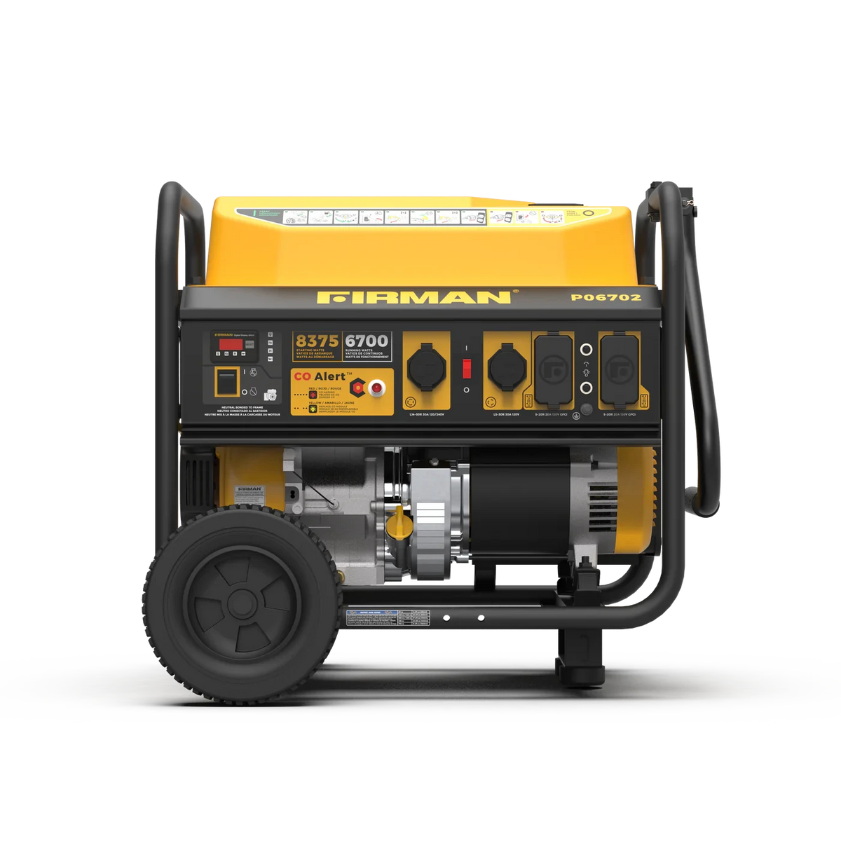 Firman 8 350W Gas Generator – Recoil Start & CO Alert — Build the Power