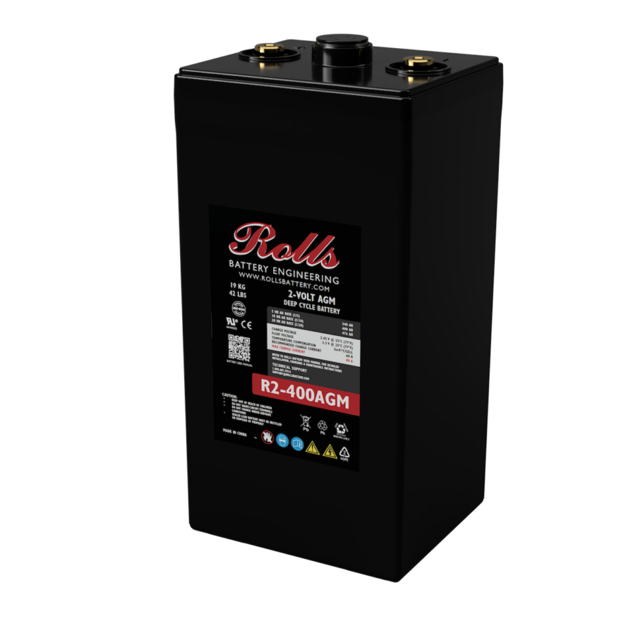 Rolls R2‑400AGM 2 V Deep‑Cycle AGM Battery — Build the Power