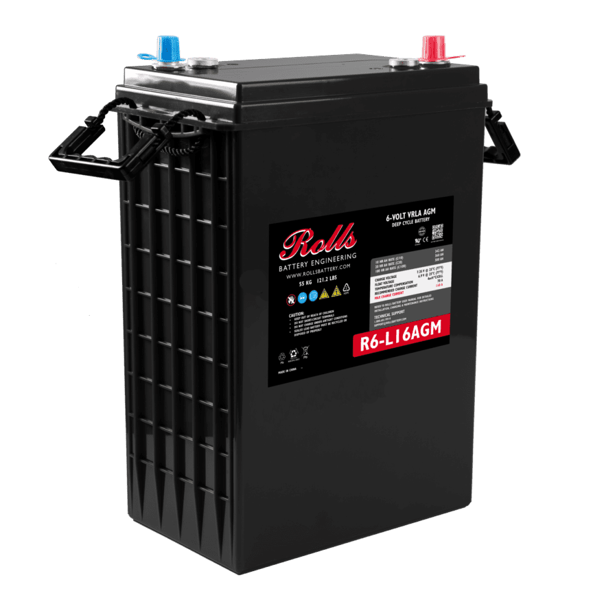 Rolls R6‑L16AGM 6 V Deep‑Cycle AGM Battery — Build the Power