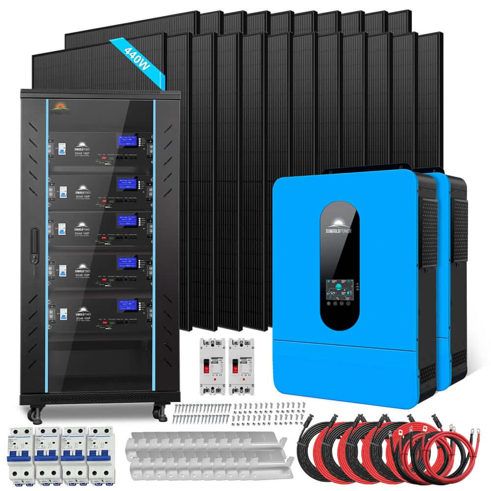 Sungold 13 kW 48 V Off‑Grid Solar Kit — 22×440 W Panels — Build the Power