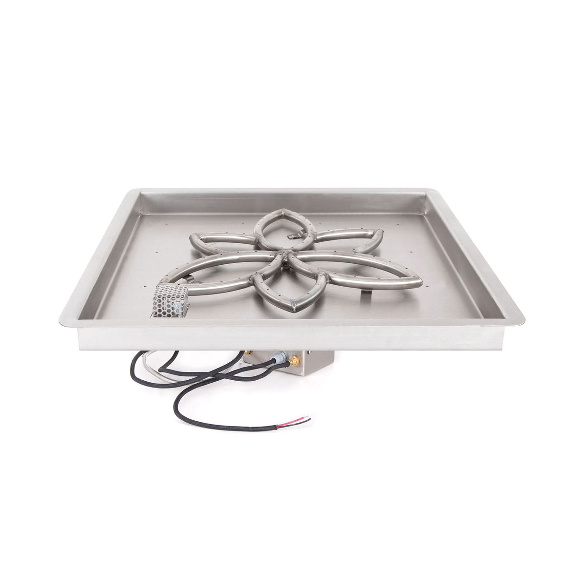 The Outdoor Plus Square Drop In Pan & SS Lotus Burner — Build the Power