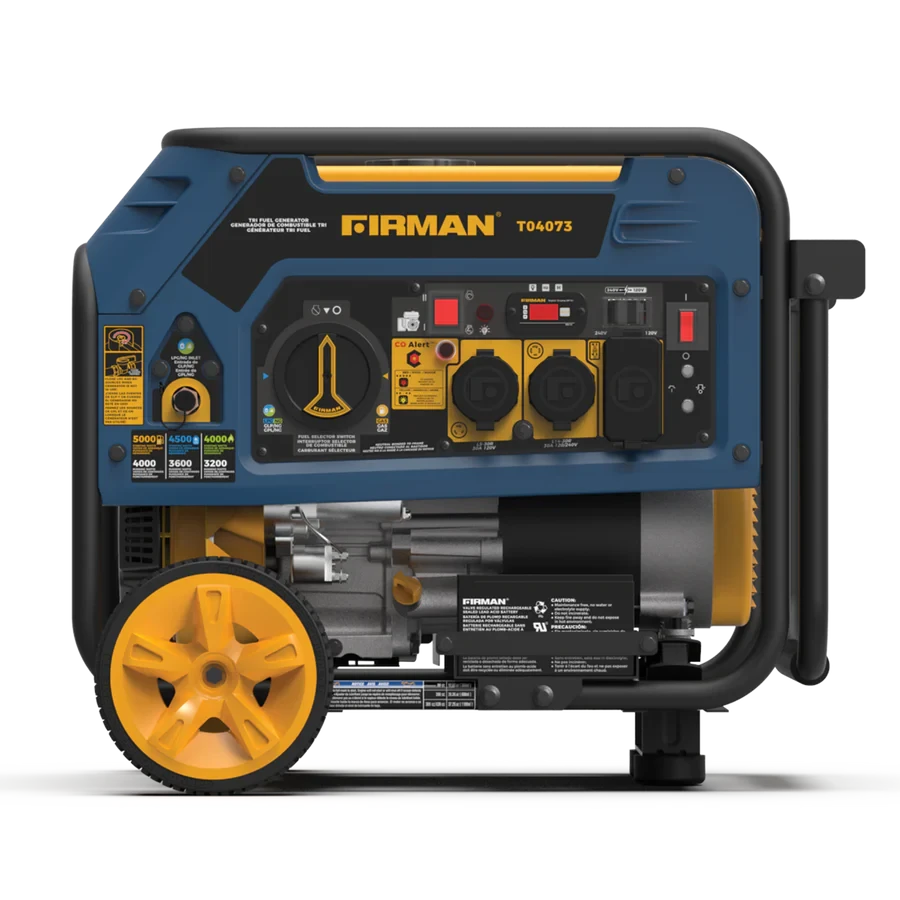 Firman 4000W Tri-Fuel Generator Electric Start 120/240V — Build the Power
