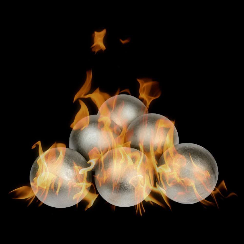 The Outdoor Plus Steel Fire Balls — Build the Power