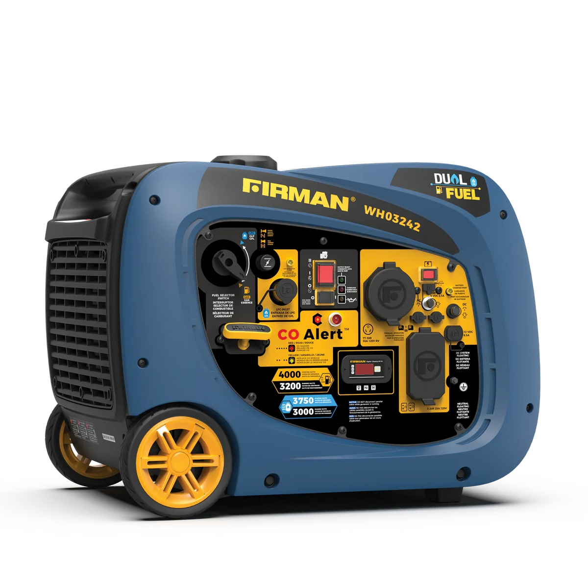 Firman 4000W Dual Fuel Inverter Generator Electric Start — Build the Power