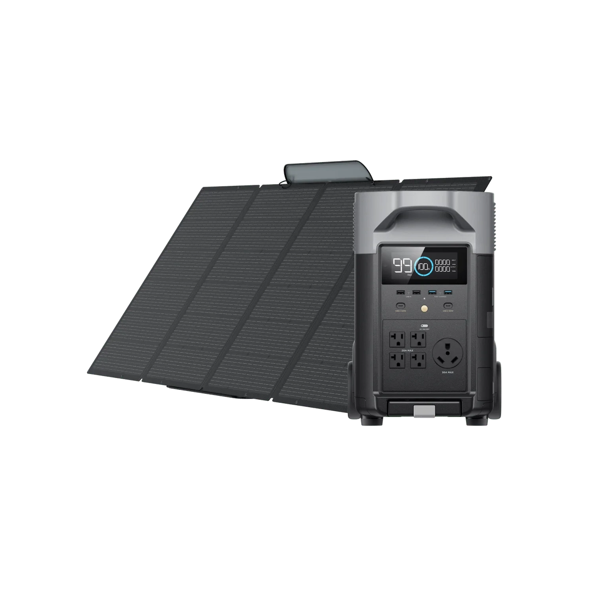 EcoFlow DELTA Pro + 1*400W Portable Solar Panel — Build the Power