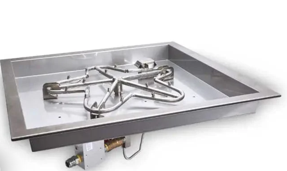 HPC 18" Square Gas Fire Pit - NG, 120VAC Ignition — Build the Power
