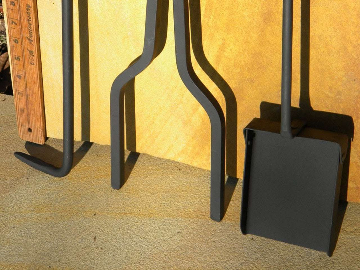 Fire Pit Art Tool Set – Shovel, Poker & Log Tongs — Build the Power