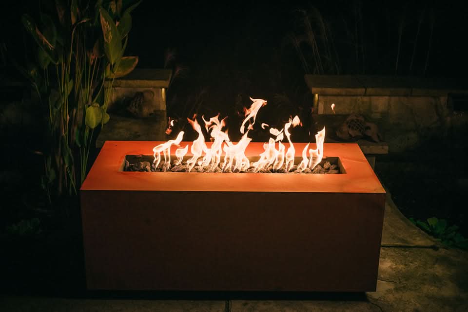 Fire Pit Art Linear 36" - 110K BTU Burner Fire Pit — Build the Power