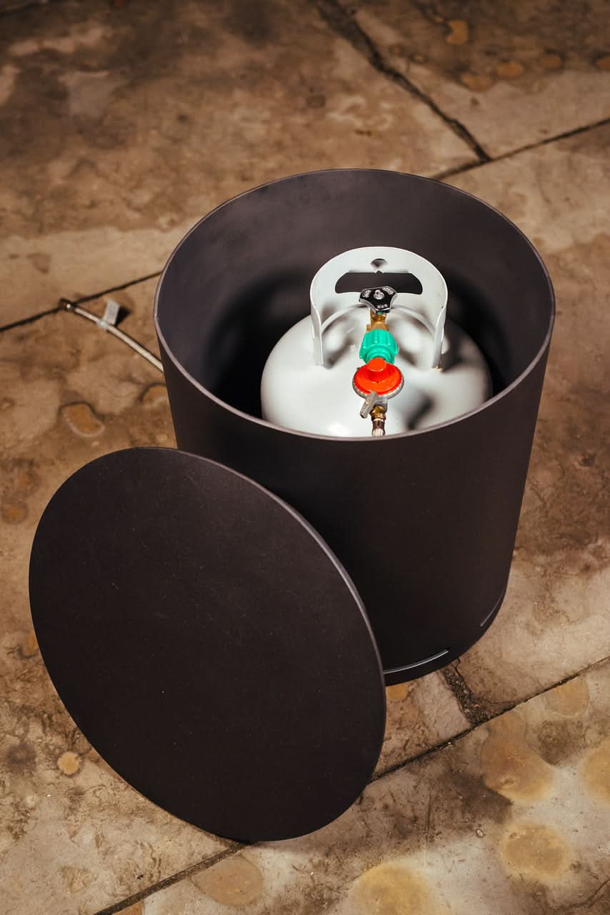Fire Pit Art Steel Propane Tank Cover — Build the Power