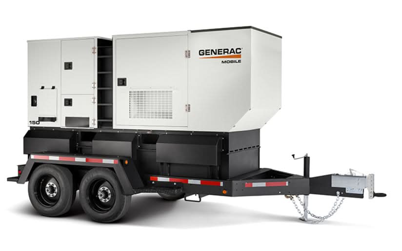 Generac Magnum MDG150DF4 – 150 kW Trailer-Mounted Diesel Generator, Ti ...