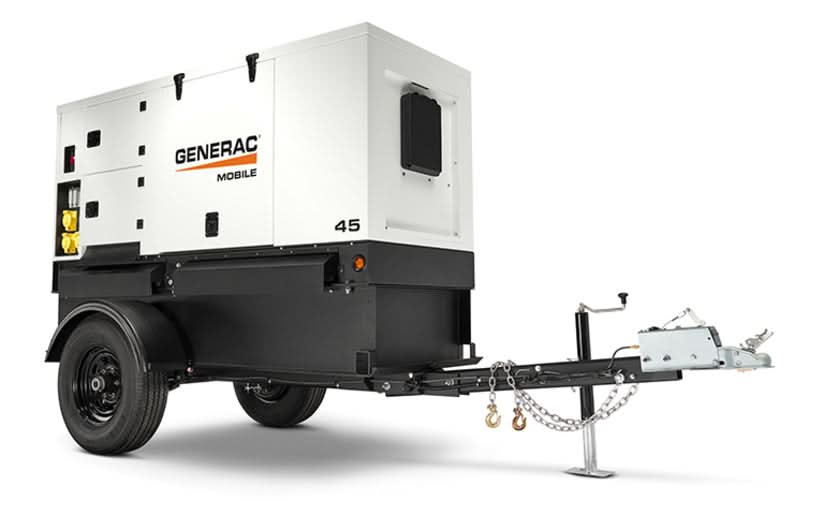 Generac Mobile Diesel Generator – Trailer-Mounted, Isuzu Tier 4 Final ...