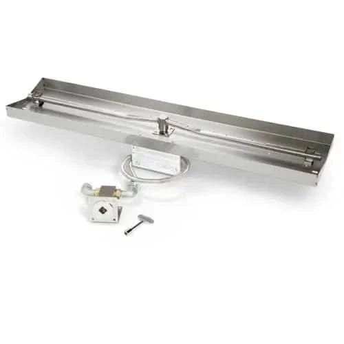 HPC Fire 37 X 8" Linear Interlink Pan Fire Pit Insert — Build the Power