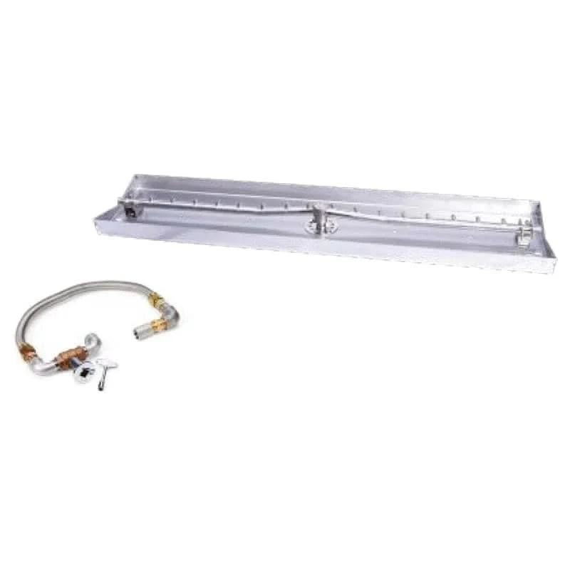 HPC 61" x 8" Match-Lit SST Torpedo Fire Pit Insert — Build the Power