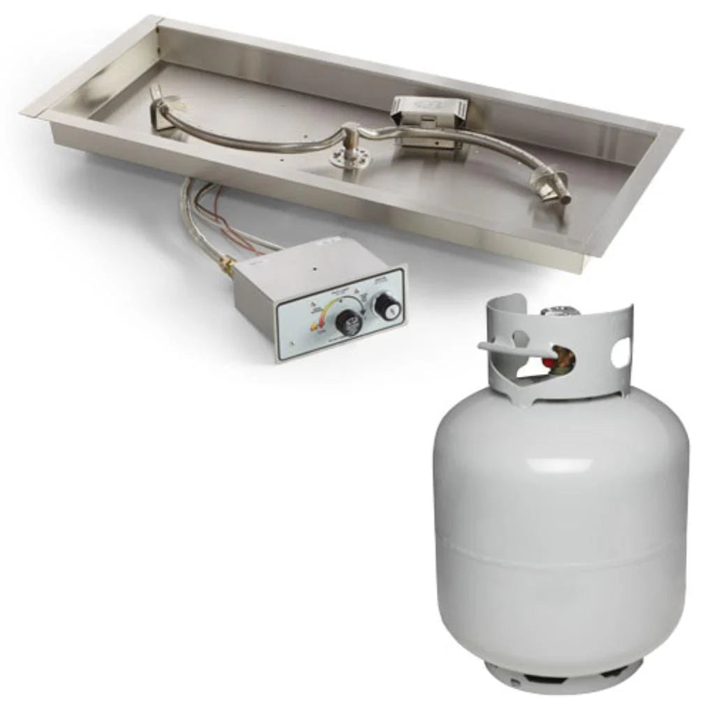 Hpc Fire 42 Rectangle S Burner Fire Pit Insert — Build The Power