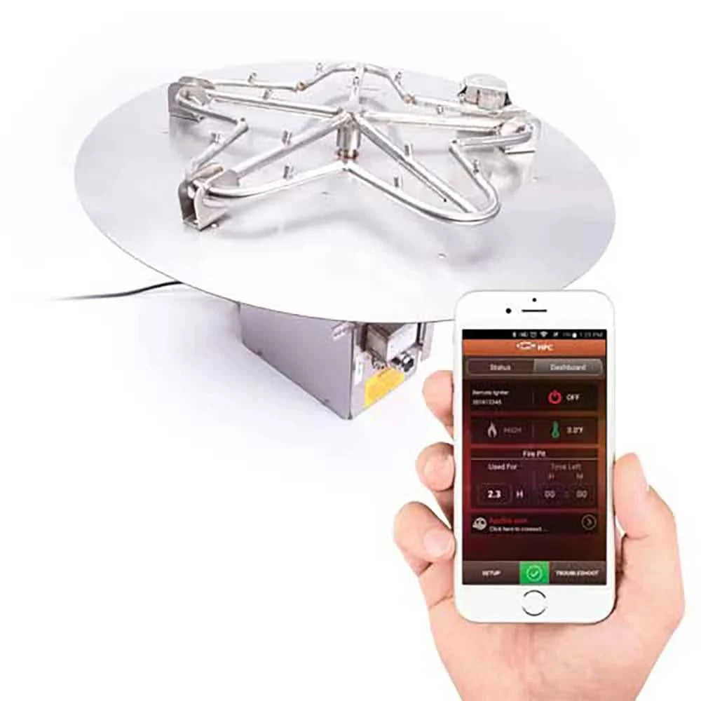 HPC Fire Round Flat Torpedo Burner Kit | Hi/Lo Ignition — Build the Power