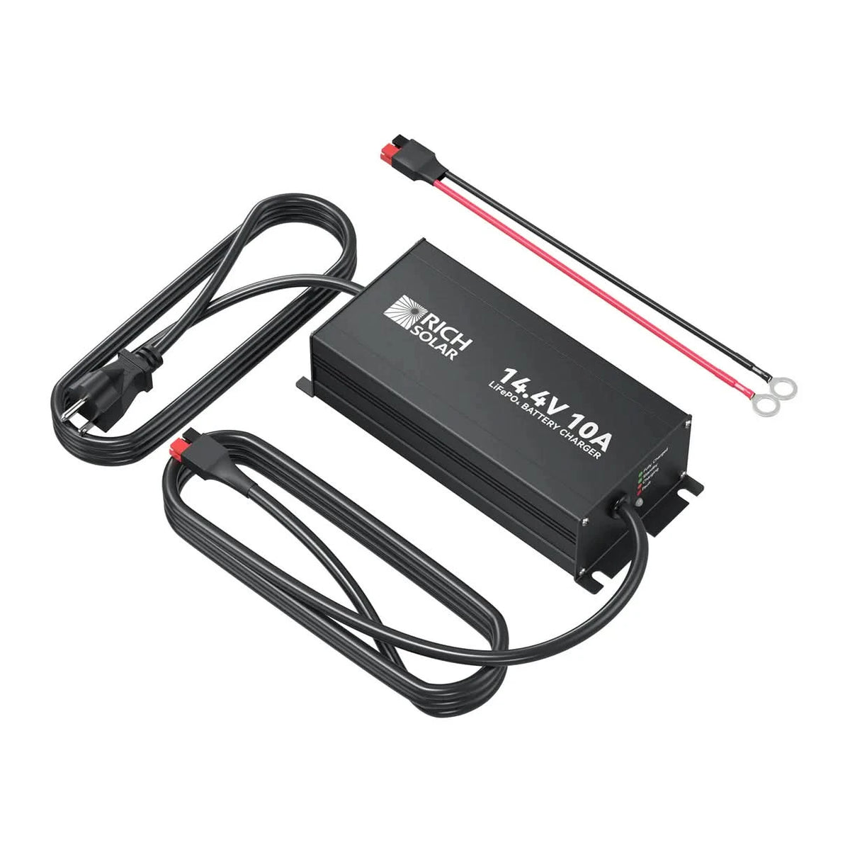 Rich Solar 12V(14.4V) 10A 100-240VAC | 12V LiFePO4 Battery Charger ...